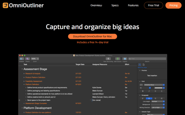 10 Best Outliner Apps in 2025 (with Bullet Zooming)